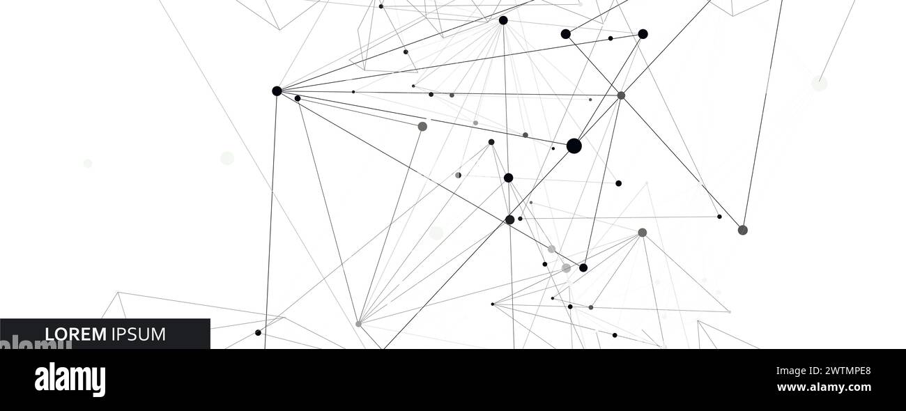 Vector connect triangle structure design. Modern background. Abstract technology geometry style ...