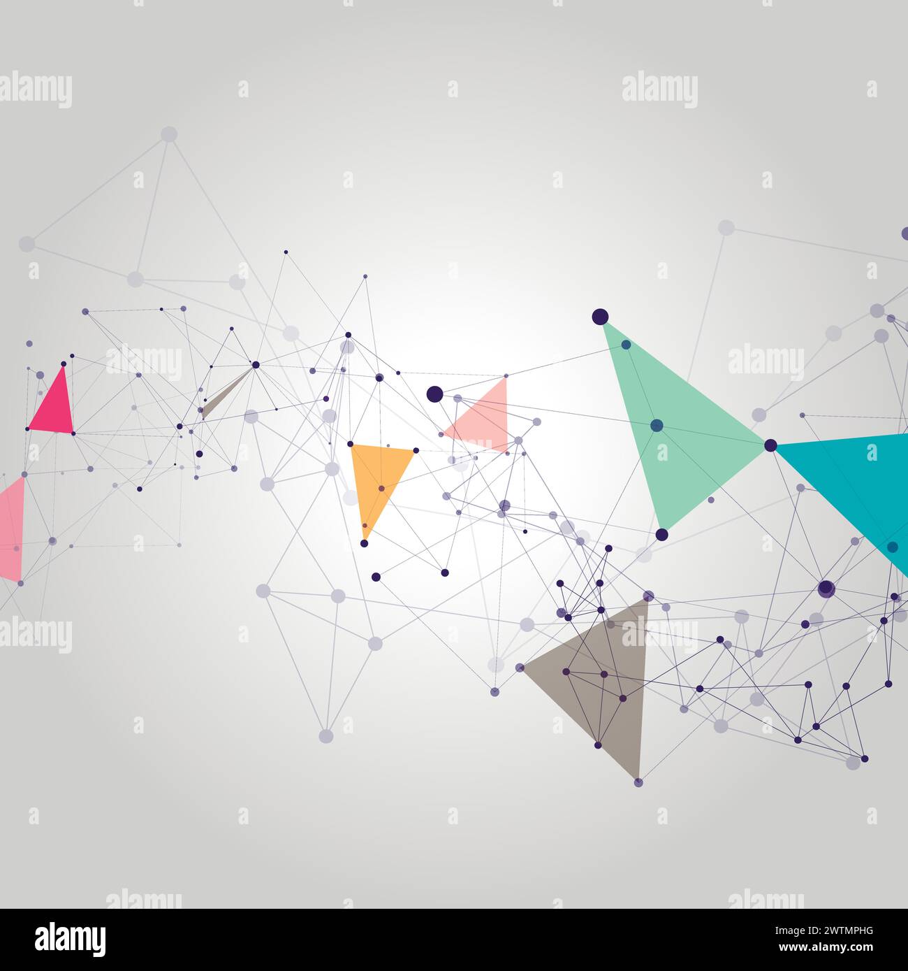 Communication science technology background. Vector illustration ...