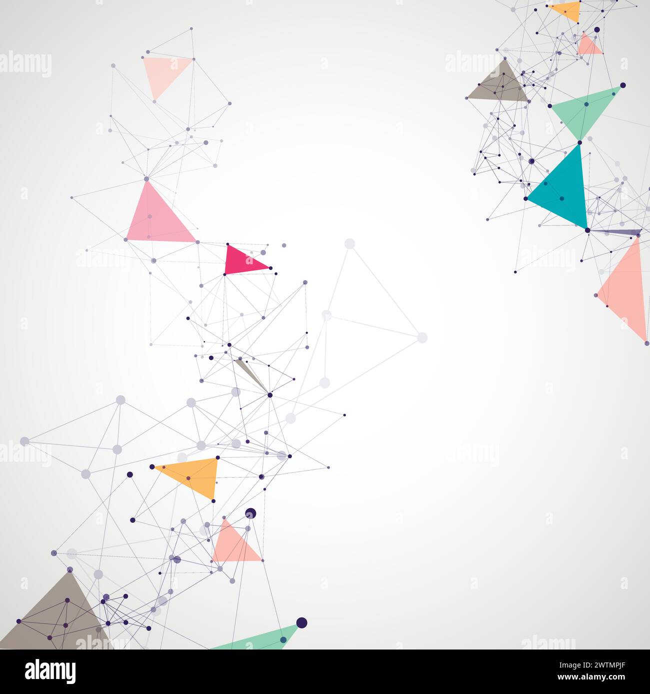 Modern illustration for decoration design. Network connection ...