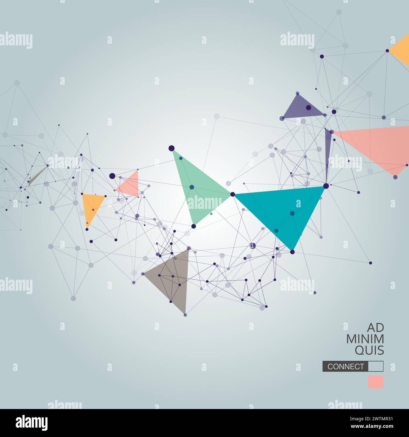 Communication science technology background. Vector illustration ...