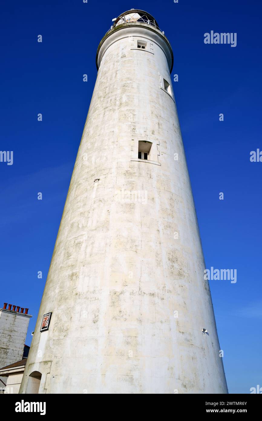 Looking up the tower of St Marys lighthouse from its base on St Marys ...