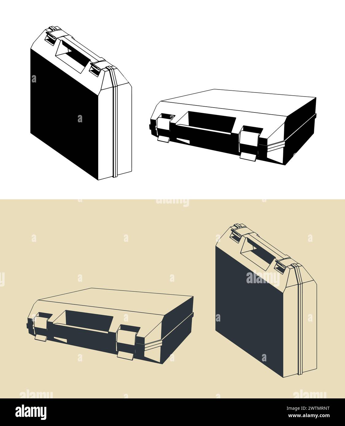 Portable toolbox Stock Vector Images - Alamy