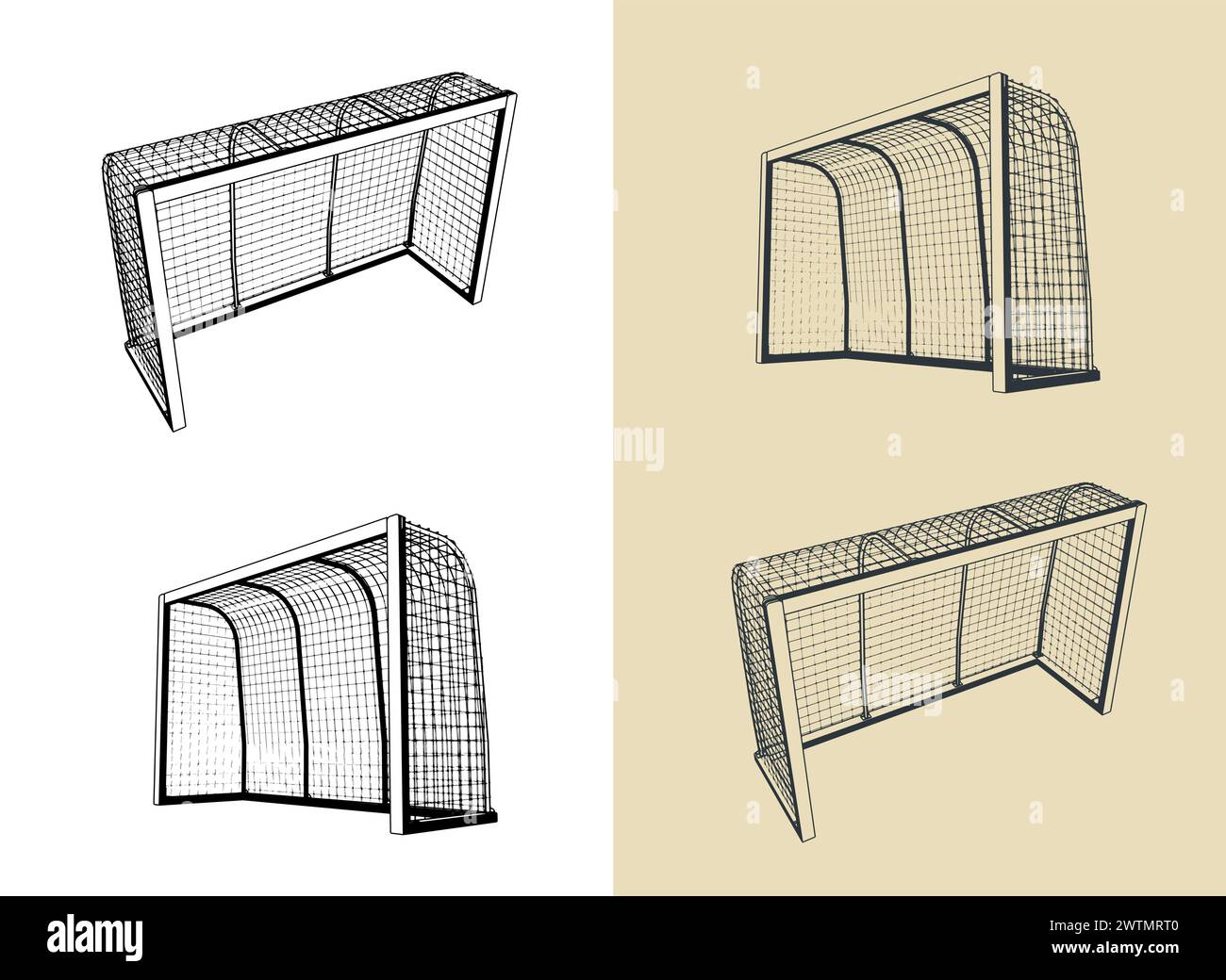 Mini soccer field Stock Vector Images - Alamy