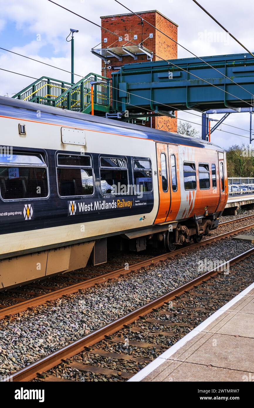 Electric powered passenger commuter train. West Midlands England UK ...