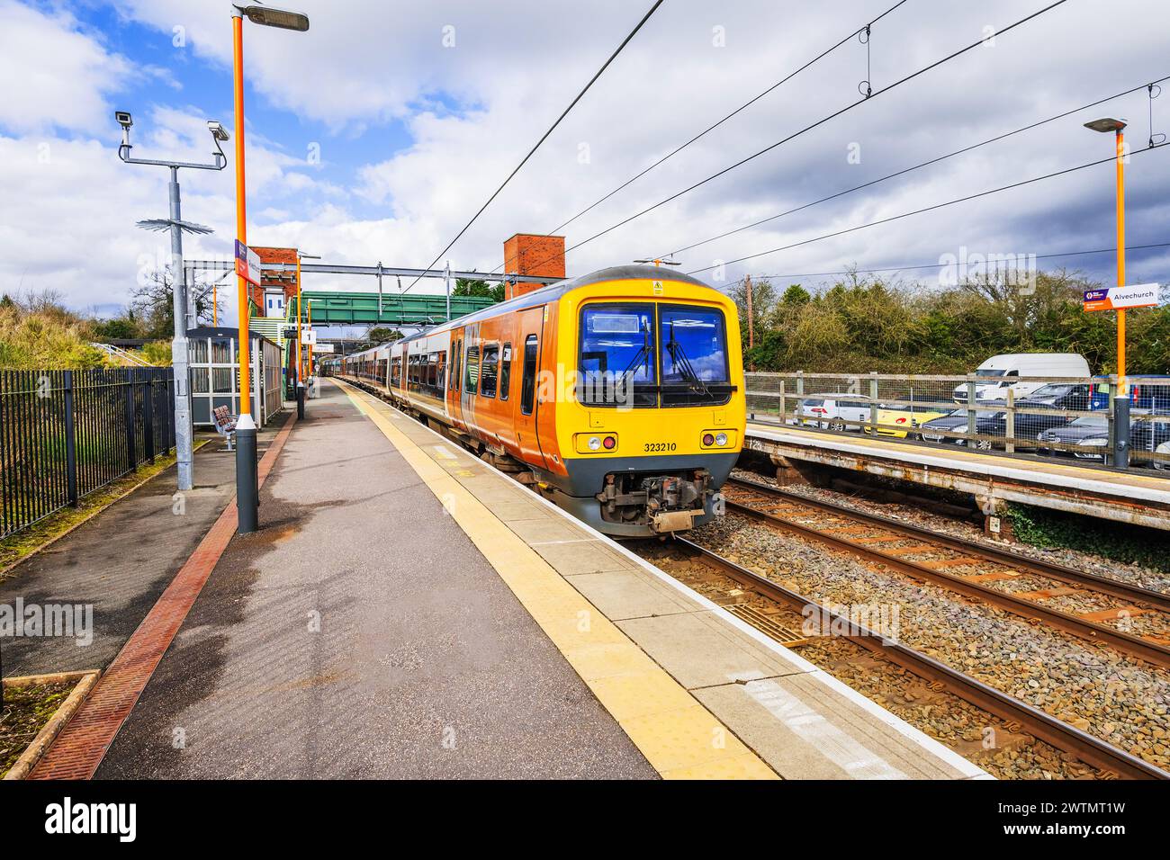 Electric powered passenger commuter train. West Midlands England UK ...