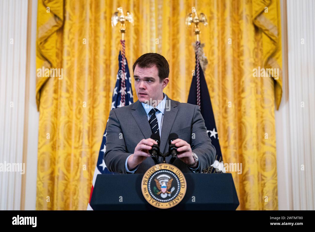 Washington, USA. 18th Mar, 2024. Jacob Spreyer, personal aide to US ...