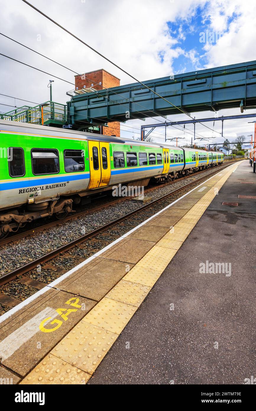 Electric powered passenger commuter train. West Midlands England UK ...