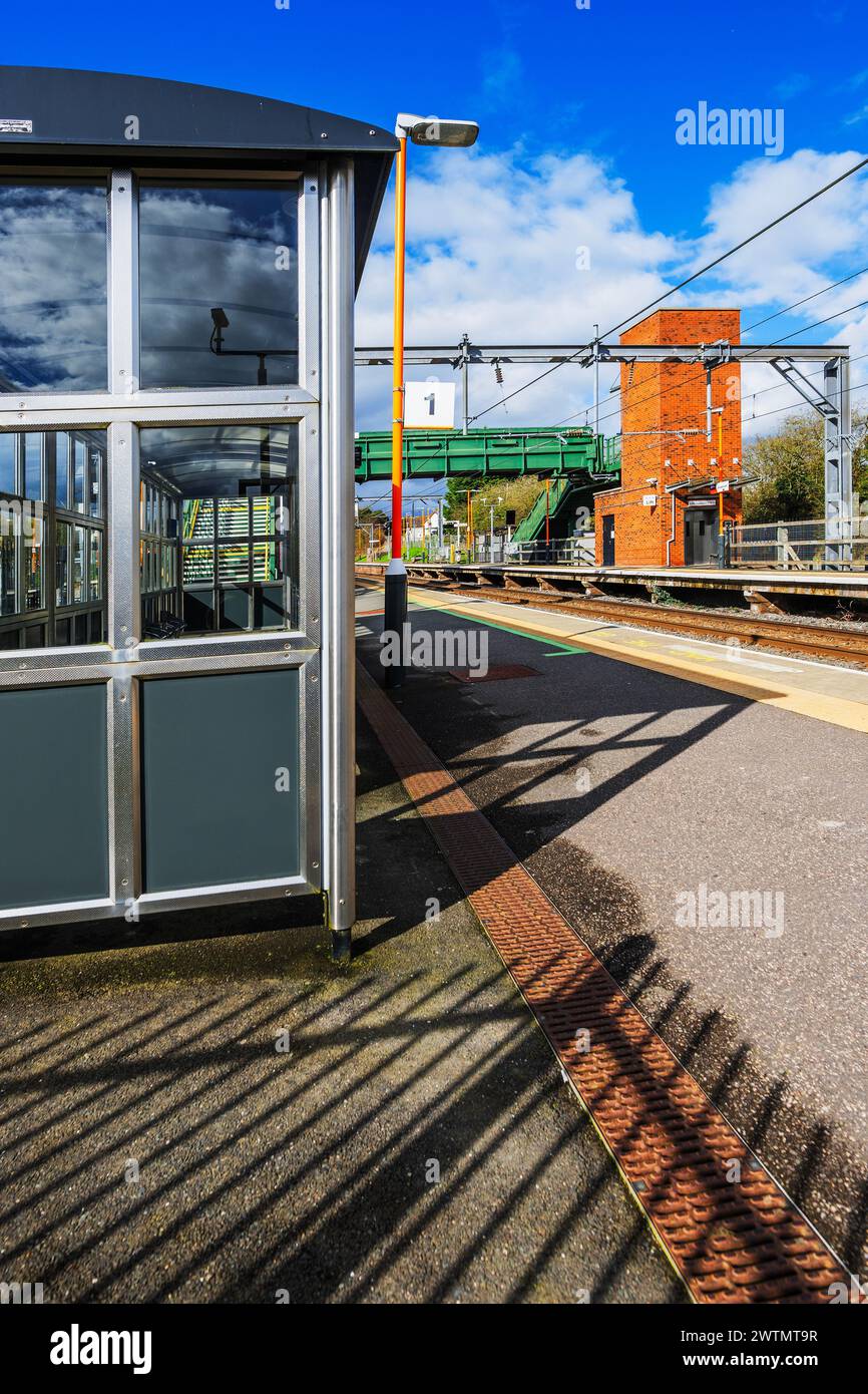 Electric powered passenger commuter train. West Midlands England UK ...