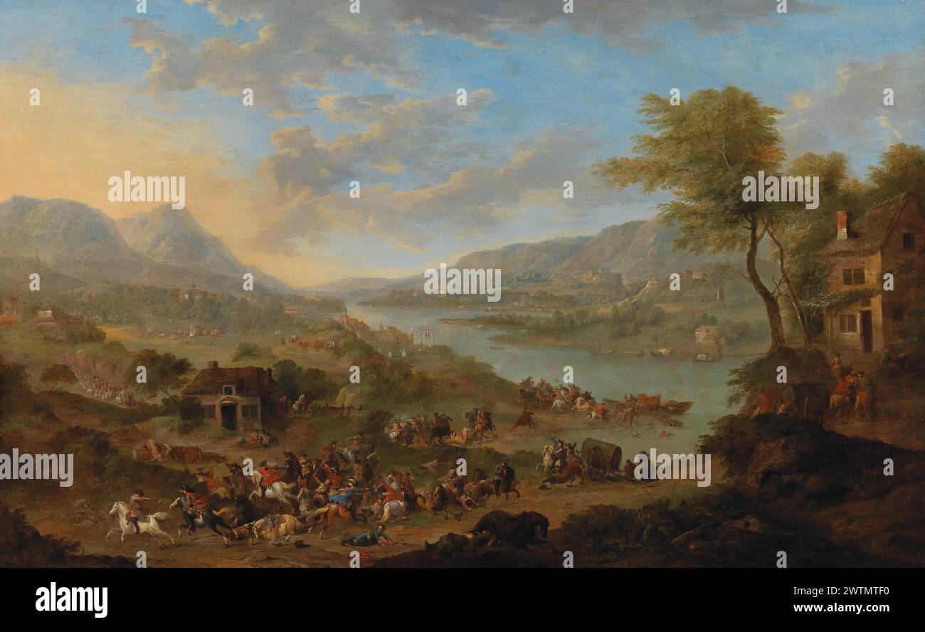 Cavalry skirmish Karel Breydel Stock Photo - Alamy