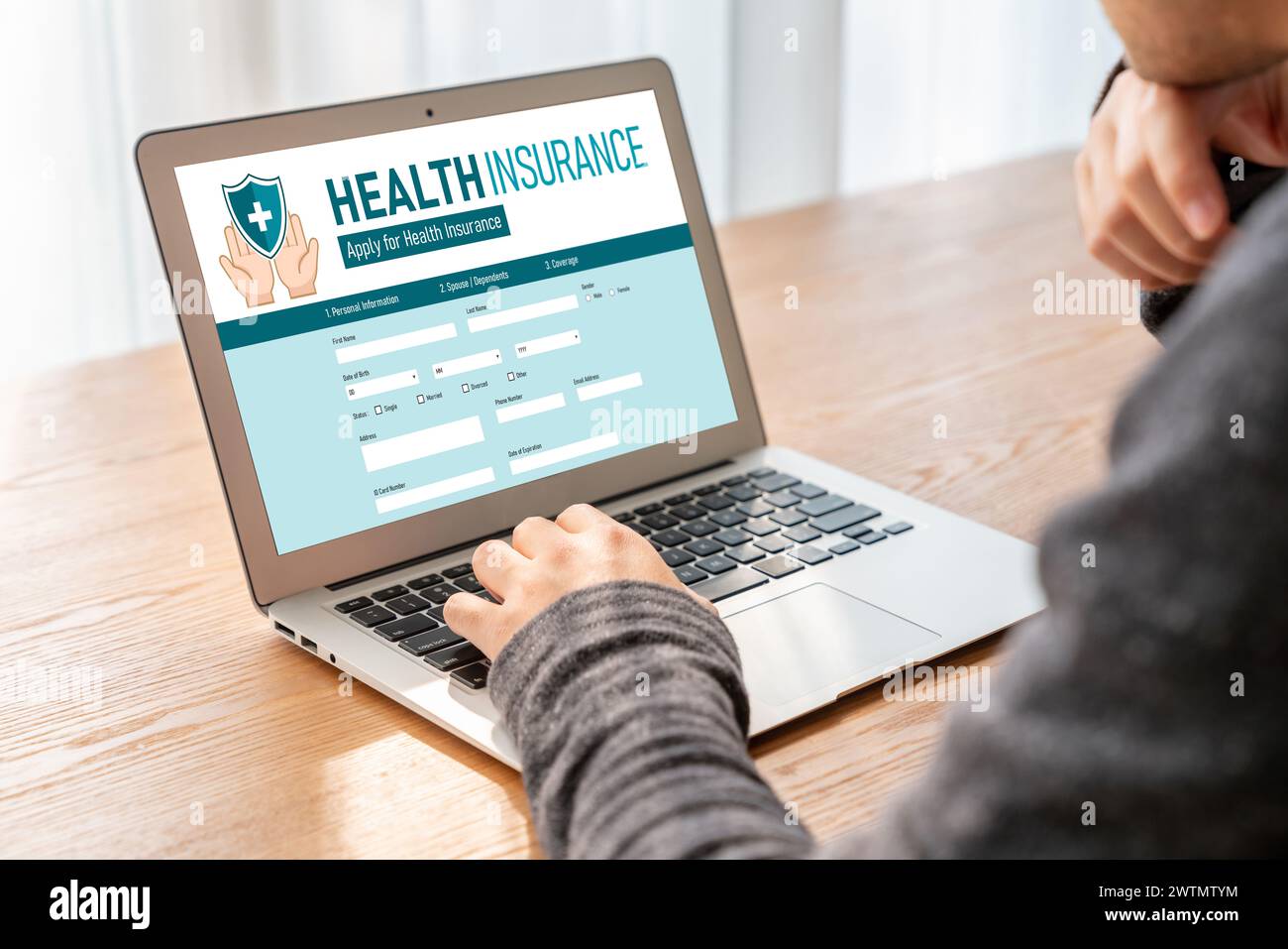 Health insurance web site modish registration system for easy form ...