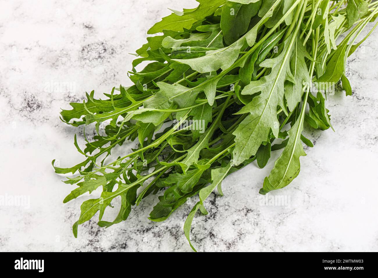 Fresh tasty natural organic rucola for snack Stock Photo - Alamy