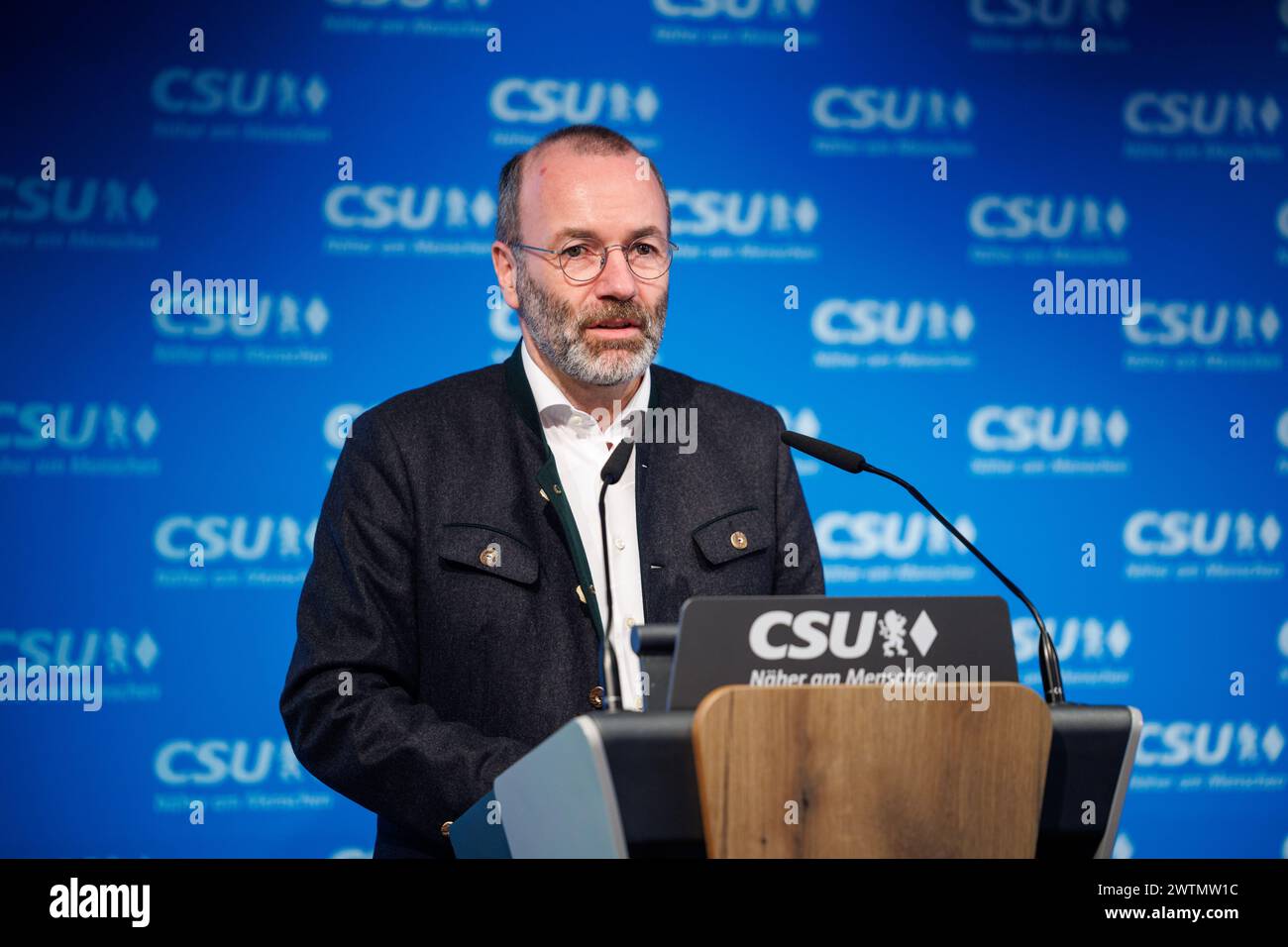 Munich, Germany. 18th Mar, 2024. Manfred Weber (CSU), leader of the ...