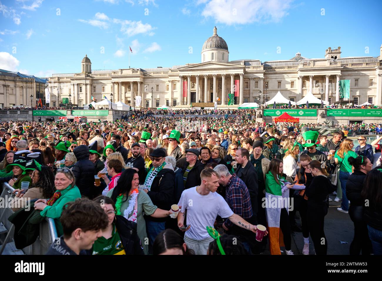 London, England, UK. 17th Mar, 2024. Tens of thousands of people attend ...