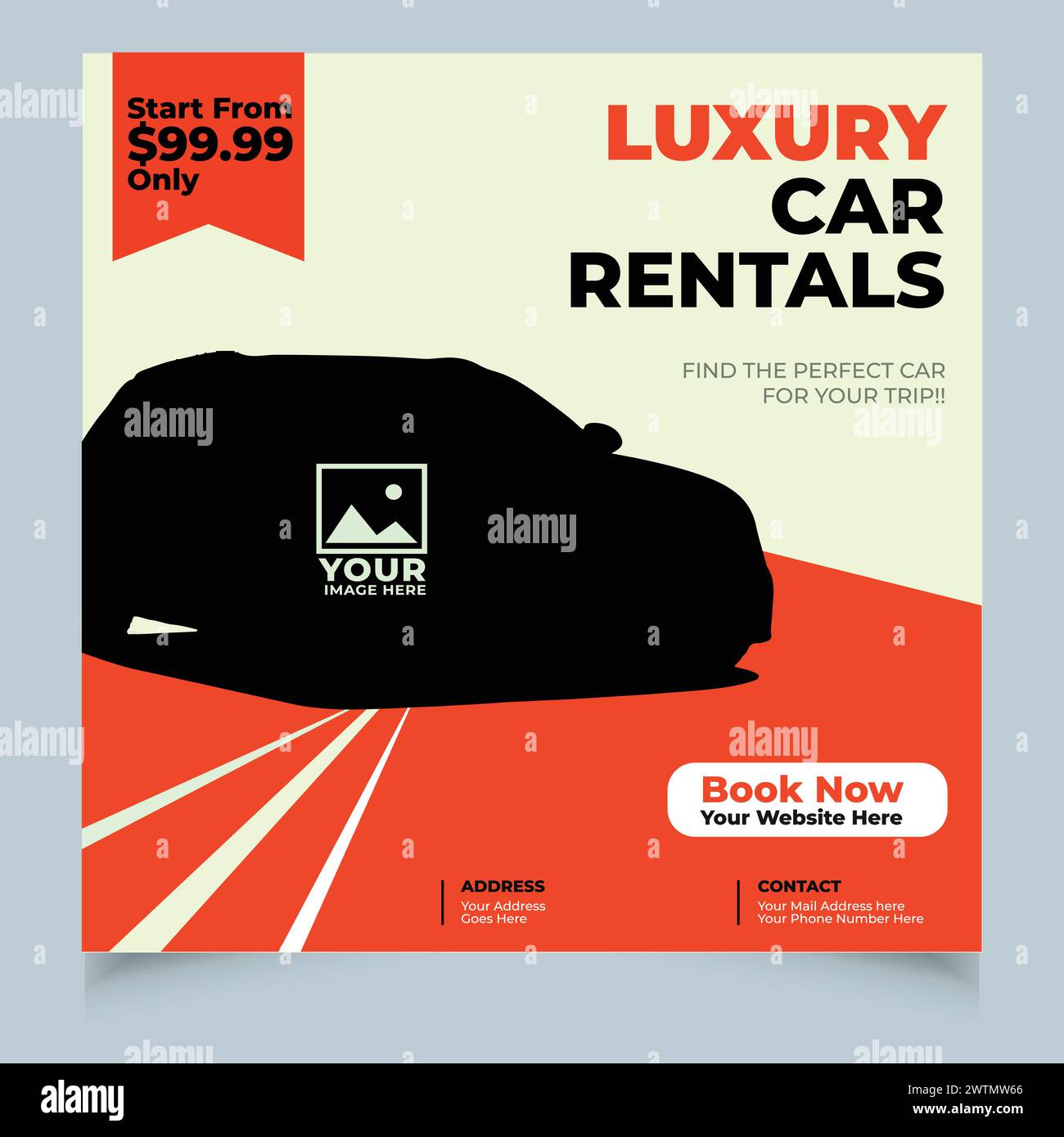 Car rent Brochure Flyer design Layout templateRent Car Social Media ...