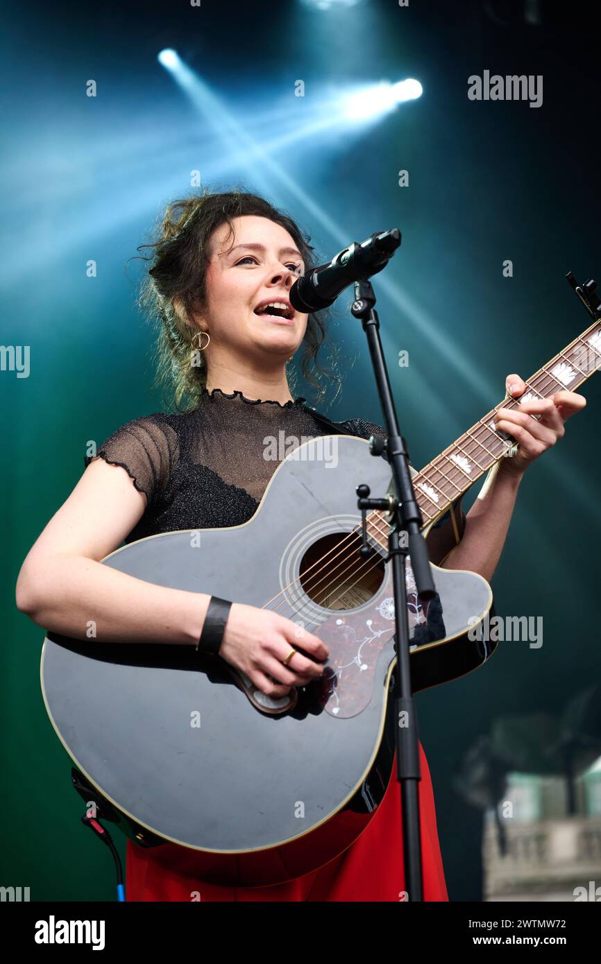London, England, UK. 17th Mar, 2024. Singer on stage during Londons St ...