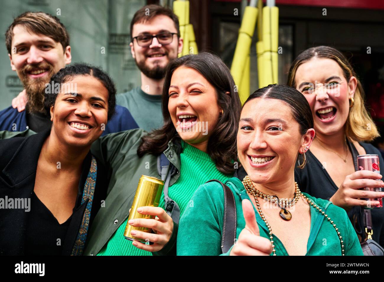 London, England, UK. 17th Mar, 2024. Attendees celebrate Irish culture ...