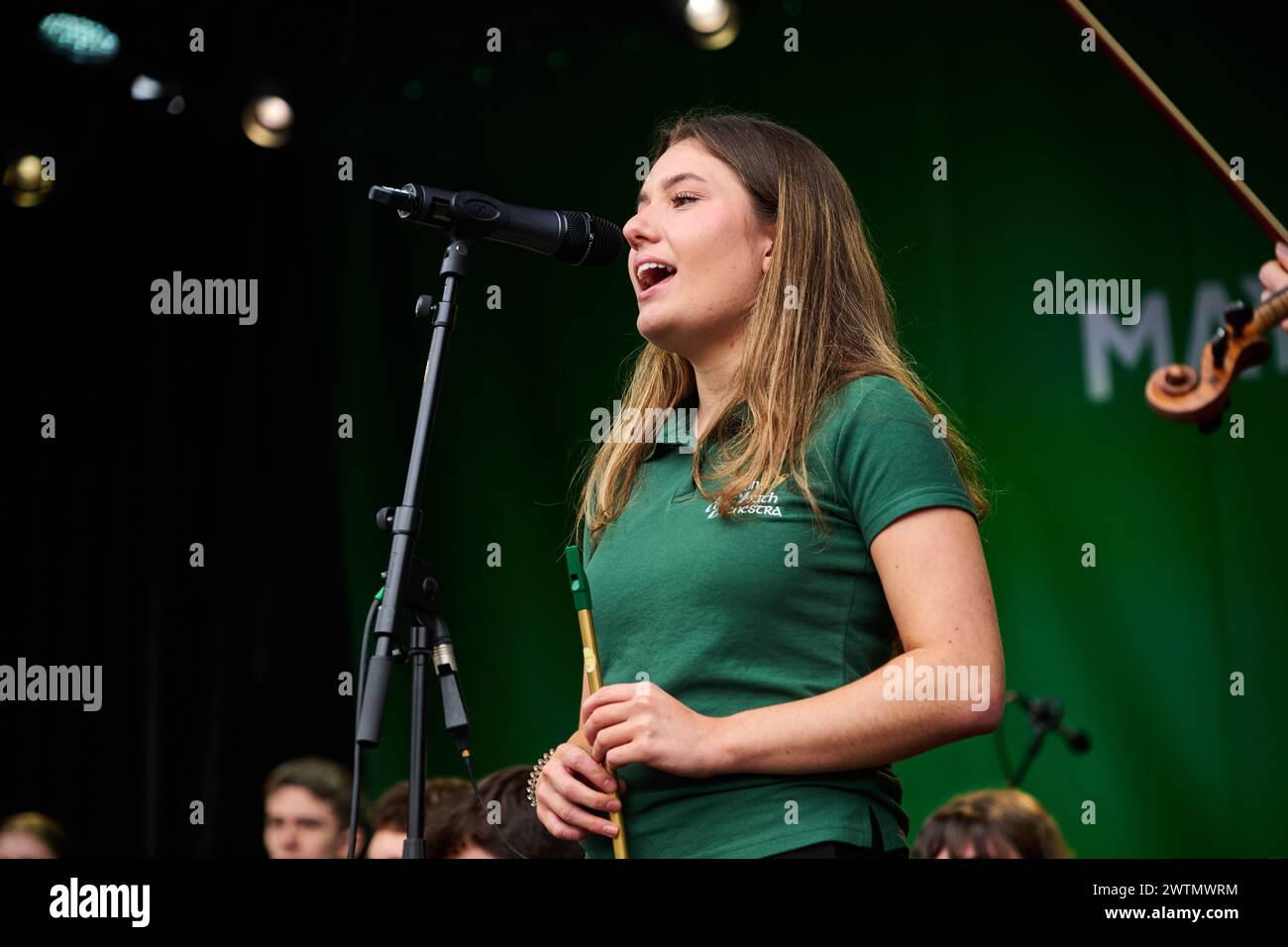 London, England, UK. 17th Mar, 2024. The London celtic youth orchestra ...