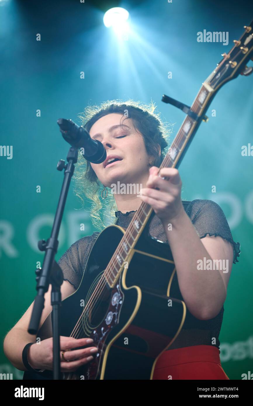 London, England, UK. 17th Mar, 2024. Singer on stage during Londons St ...