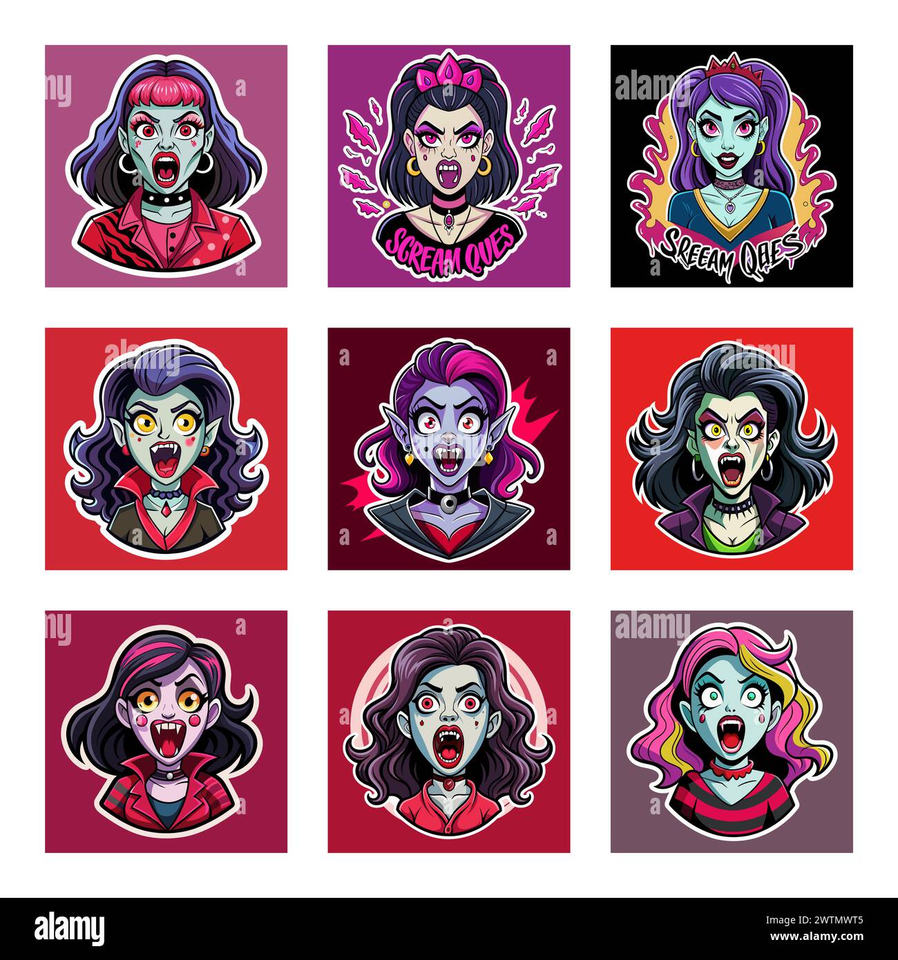 Queen horror Stock Vector Images - Alamy