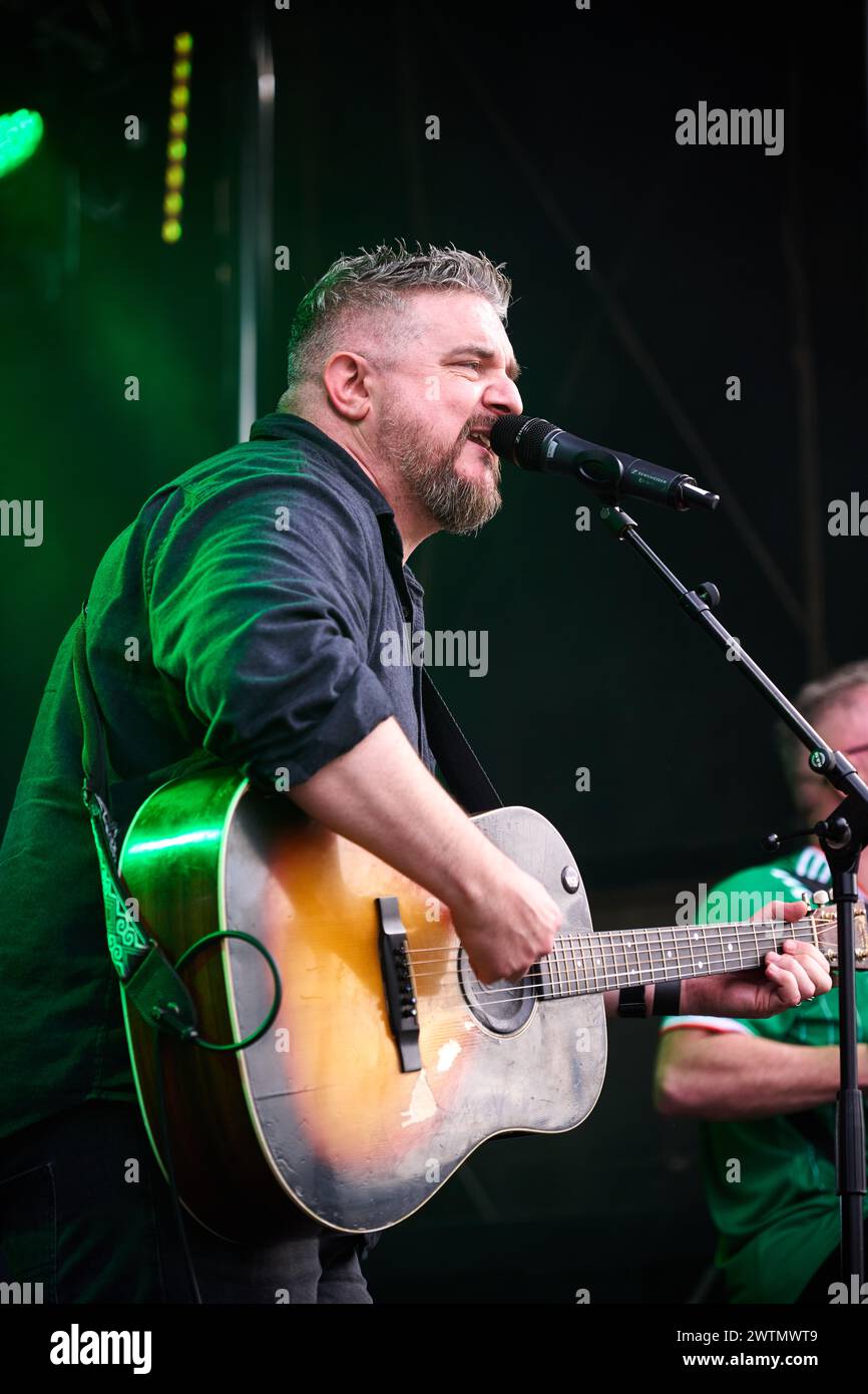 London, England, UK. 17th Mar, 2024. London band The Biblecode Sundays ...