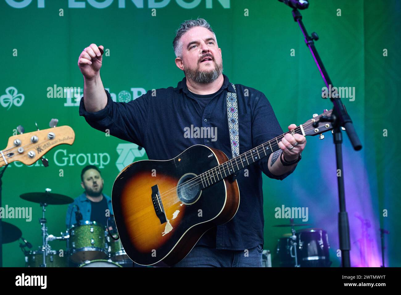 London, England, UK. 17th Mar, 2024. London band The Biblecode Sundays ...