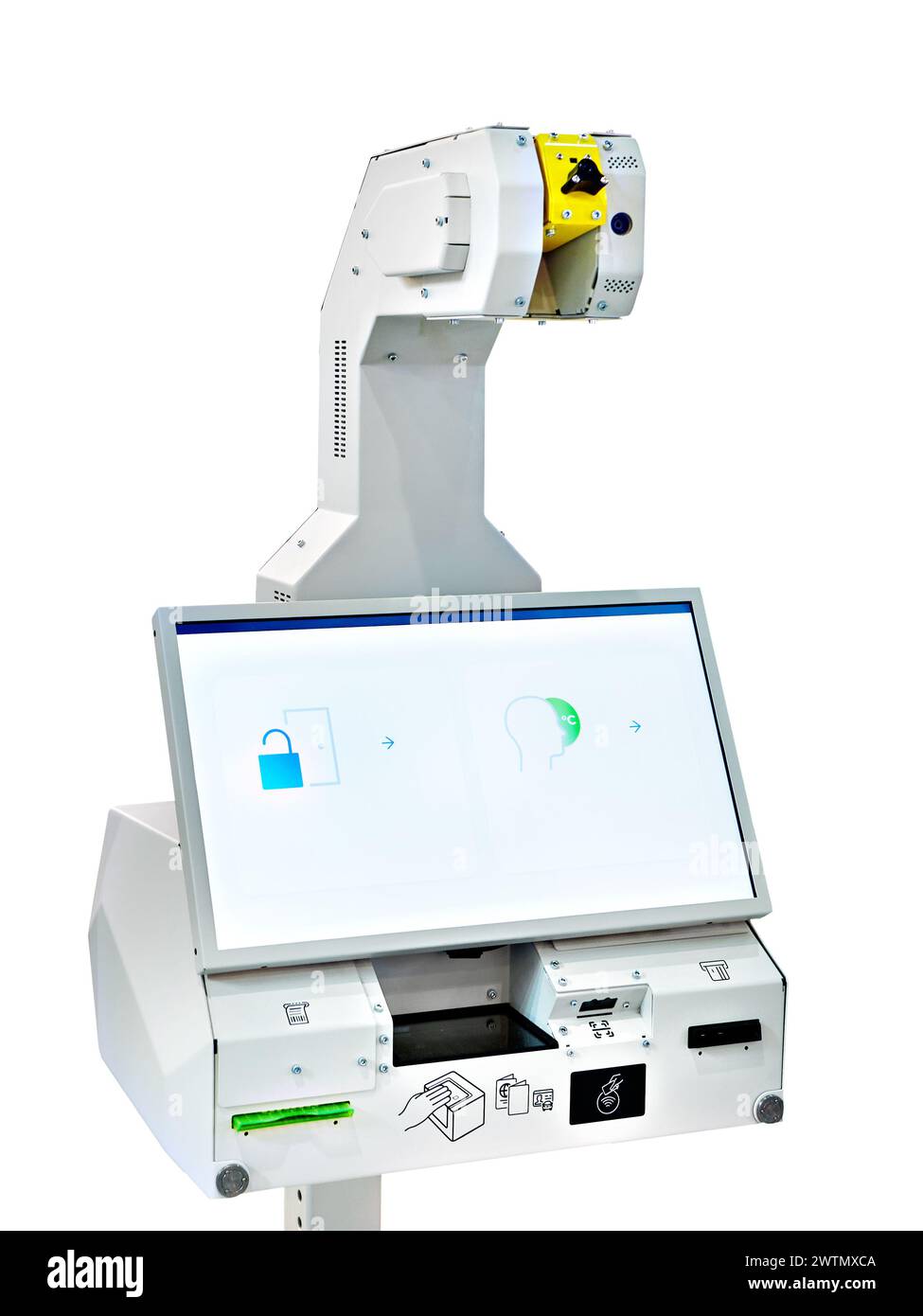 Robotic terminal for meeting and exhibition visitor registration and ...