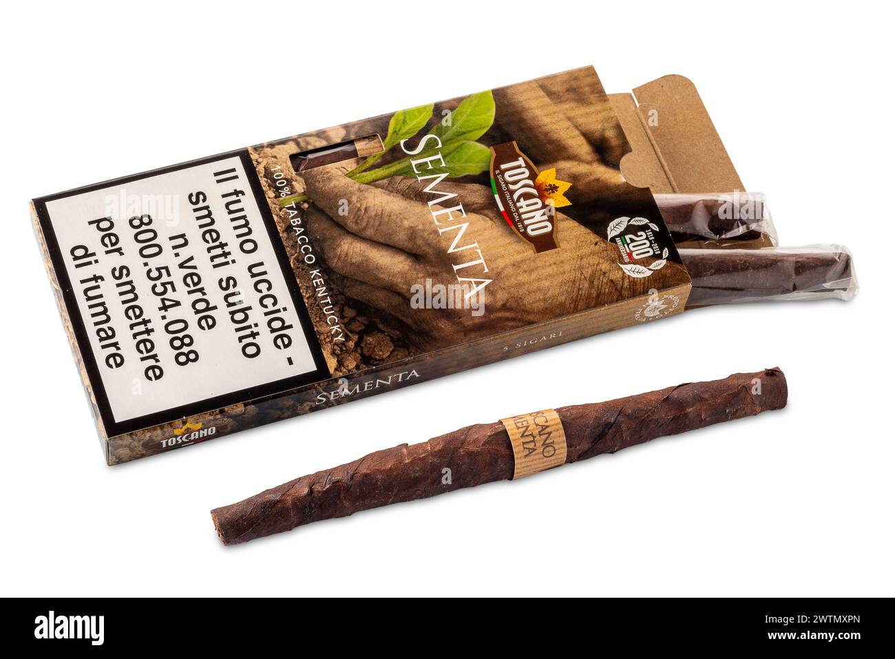 Italy - March 11, 2024: Sementa limited edition Tuscan cigar ...