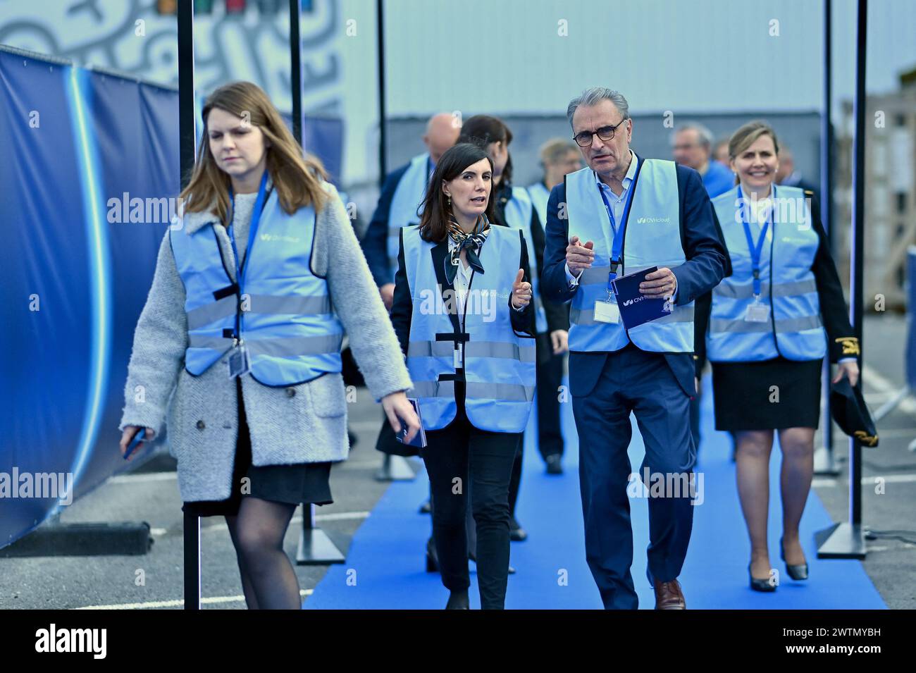 Croix, France. 18th Mar, 2024. CEO of OVHcloud Michel Paulin during the ...