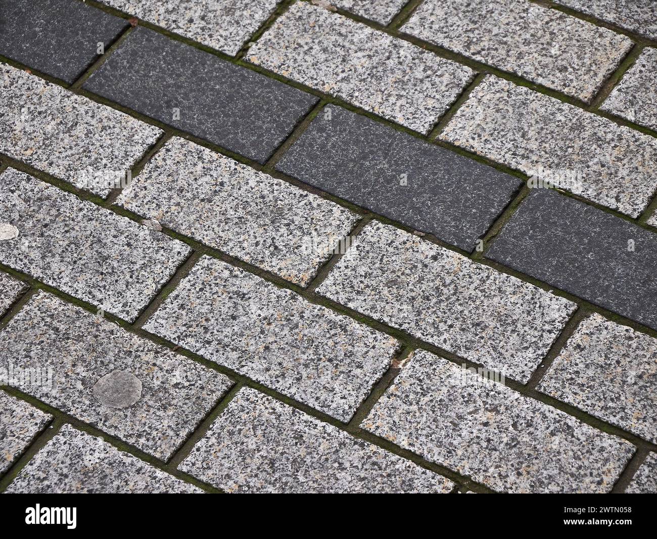 Brick road pattern close view, stone texture background Stock Photo - Alamy
