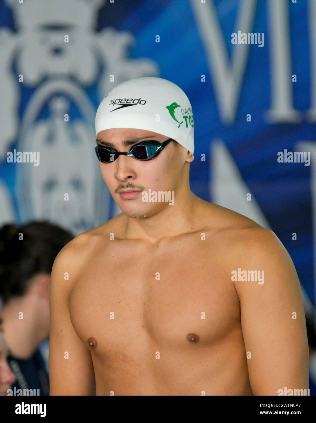 Nice, France. 18th Mar, 2024. Louis Godefroid is seen before the 50 m ...