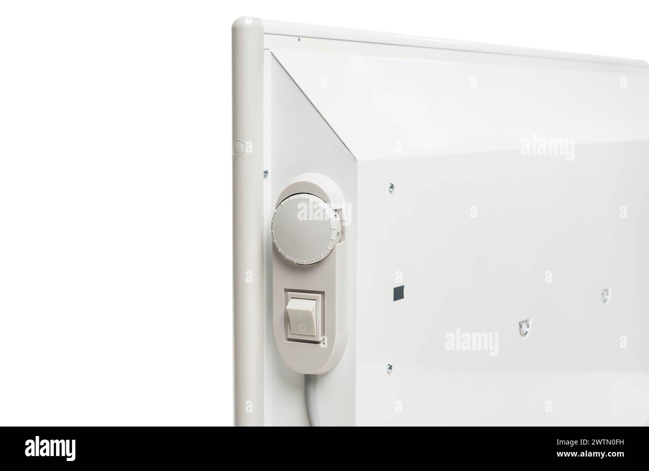 Smart heater convector close-up. Electric panel heating concept ...