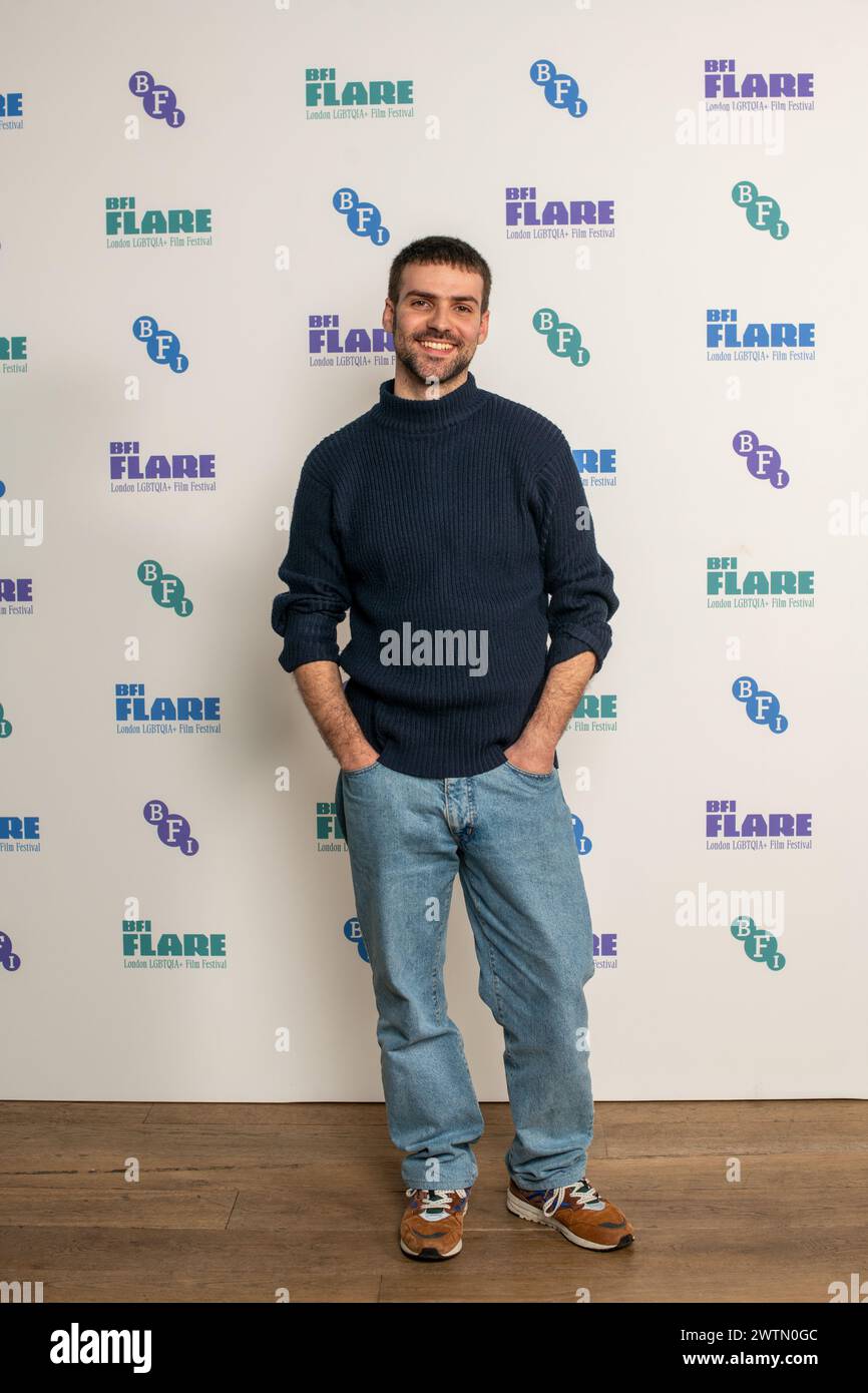 EDITORIAL USE ONLY The First Kiss actor Alvaro Lucas during the BFI ...