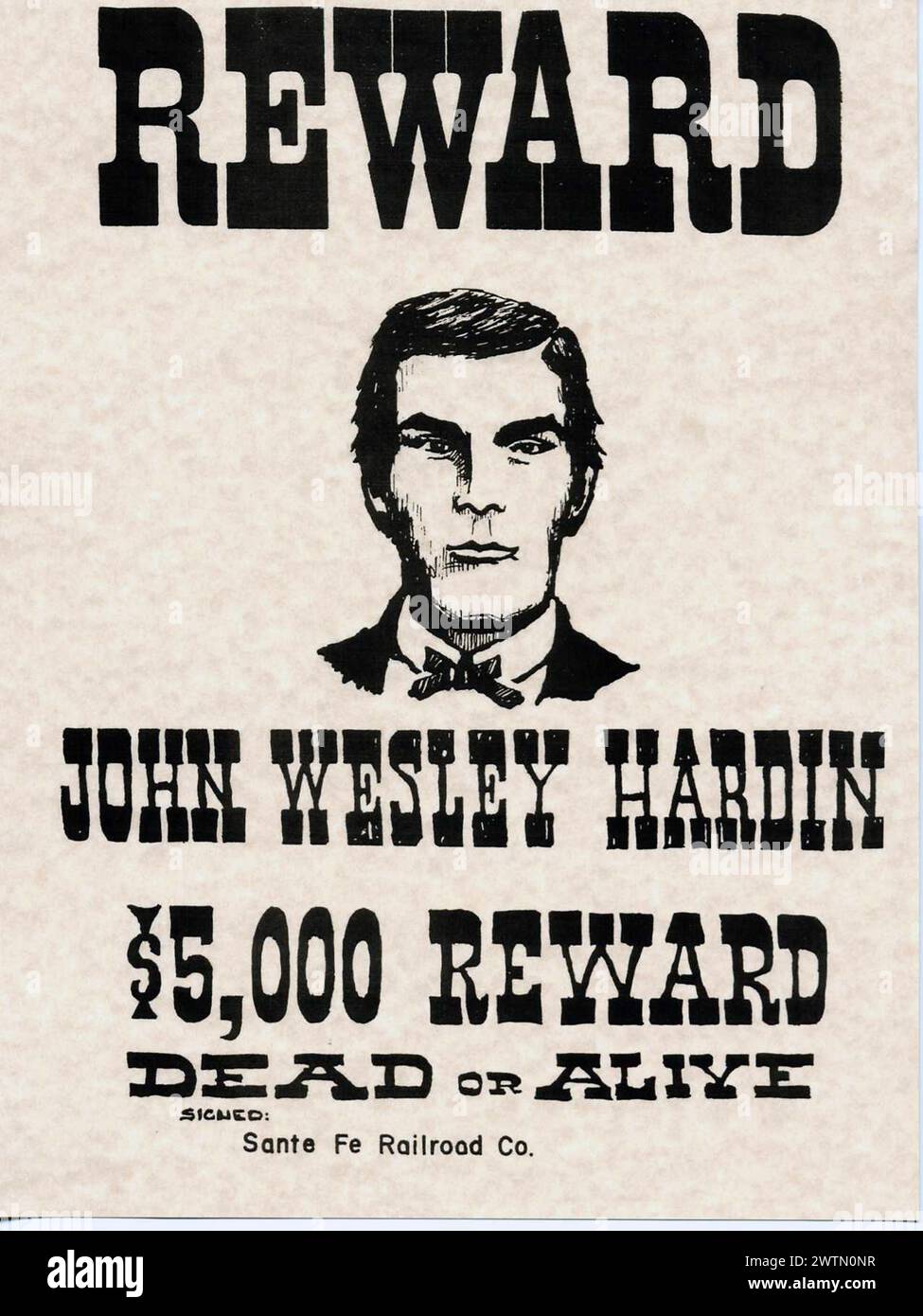 Wild west outlaw wanted reward replicas hi-res stock photography and ...