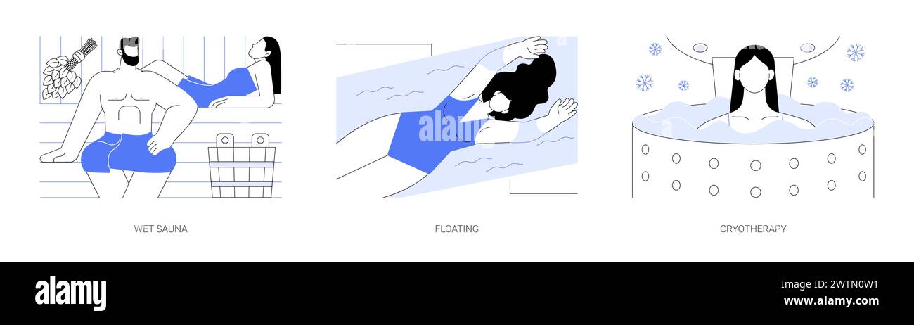 Spa rituals isolated cartoon vector illustrations se Stock Vector Image ...