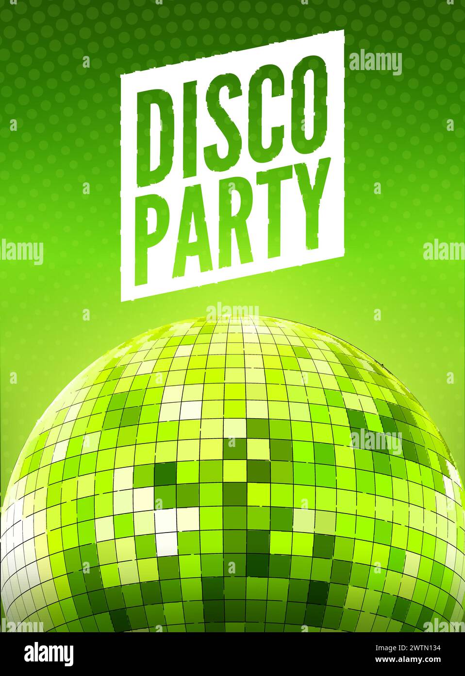 Disco dance party background flyer poster. Vector party template design ...