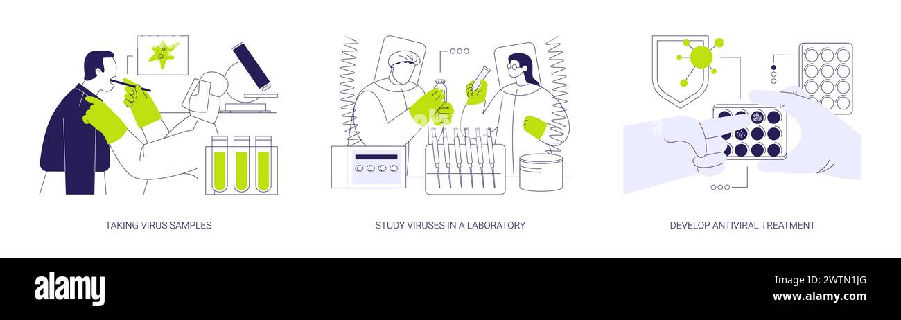 Virology samples Stock Vector Images - Alamy