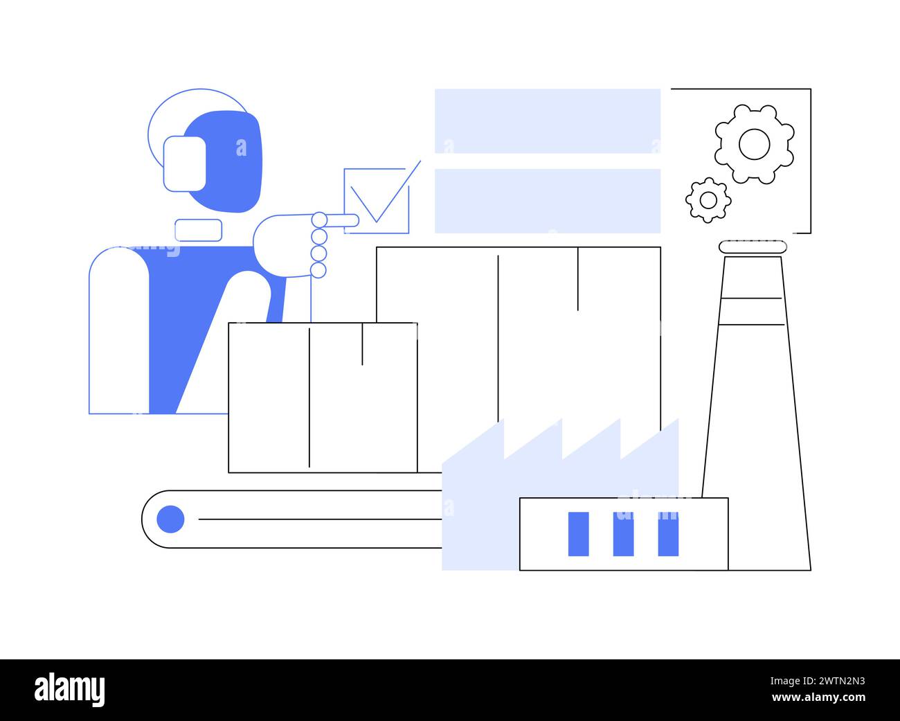 AI-Streamlined Compliance abstract concept vector illustration Stock ...