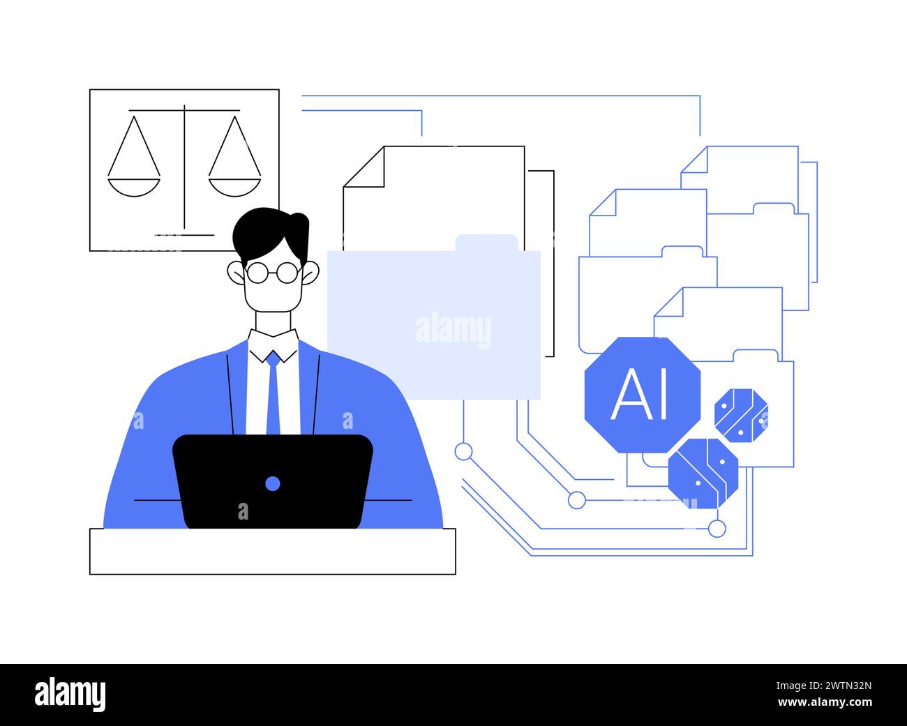 AI-Enhanced E-Discovery abstract concept vector illustration Stock ... AI-Enhanced E-Discovery abstract concept vector illustration Stock ...