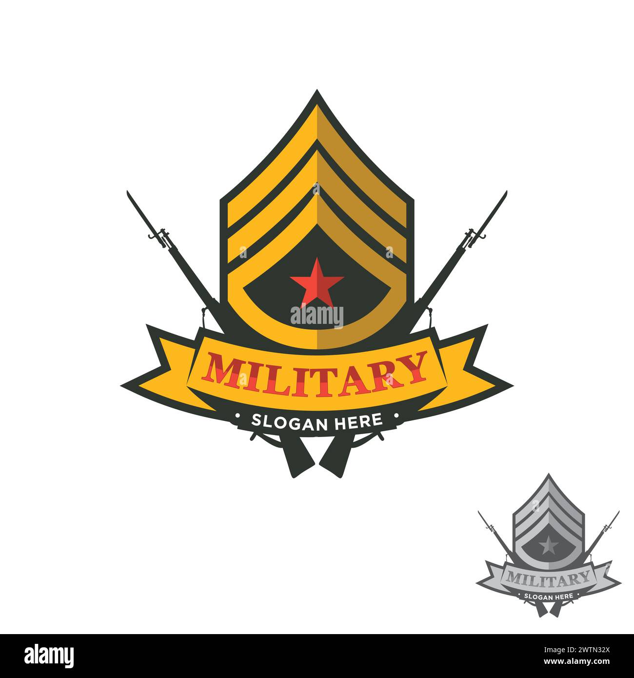 Military badges emblem and army patches typography. Military embroidery ...