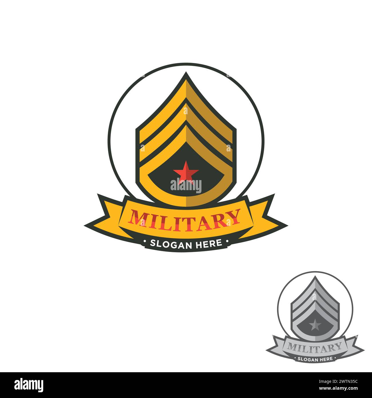 Military badges emblem and army patches typography. Military embroidery ...