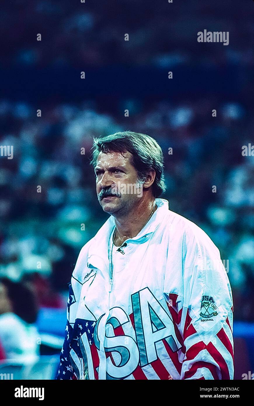 USA team coach Bela Karolyi during the women's artistic team all-around ...