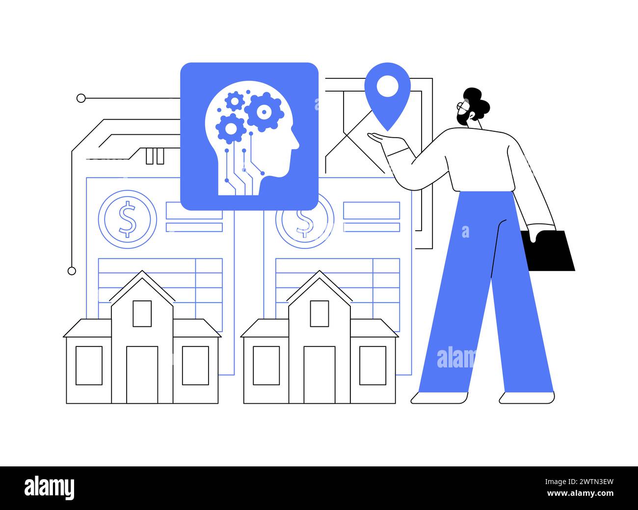 Ai Streamlined Property Management Abstract Concept Vector Illustration Stock Vector Image And Art