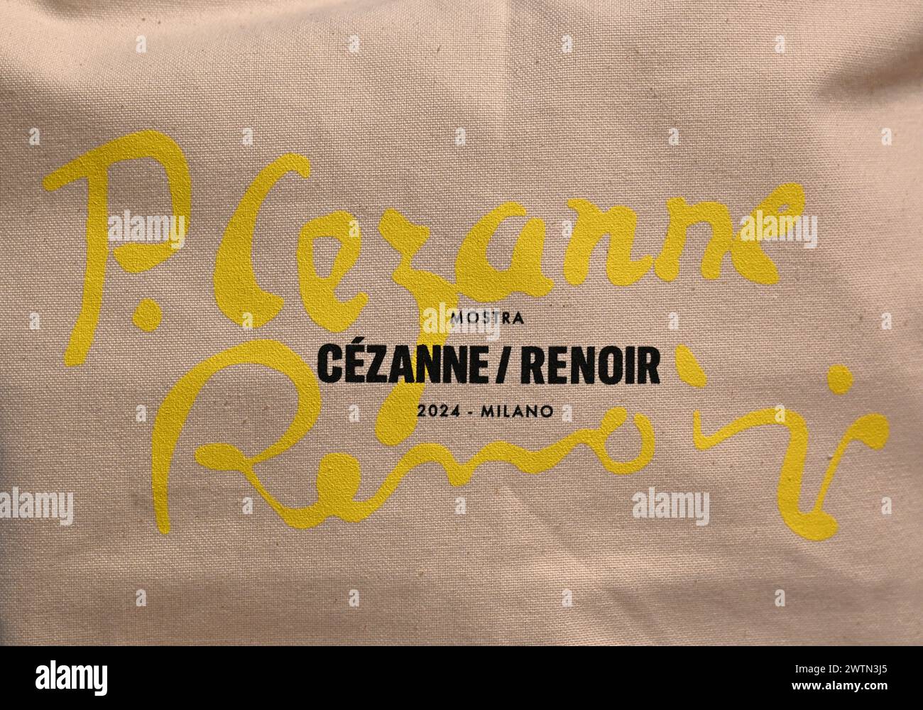 Milan, Italy Cézanne/Renoir exhibition presentation with masterpieces ...