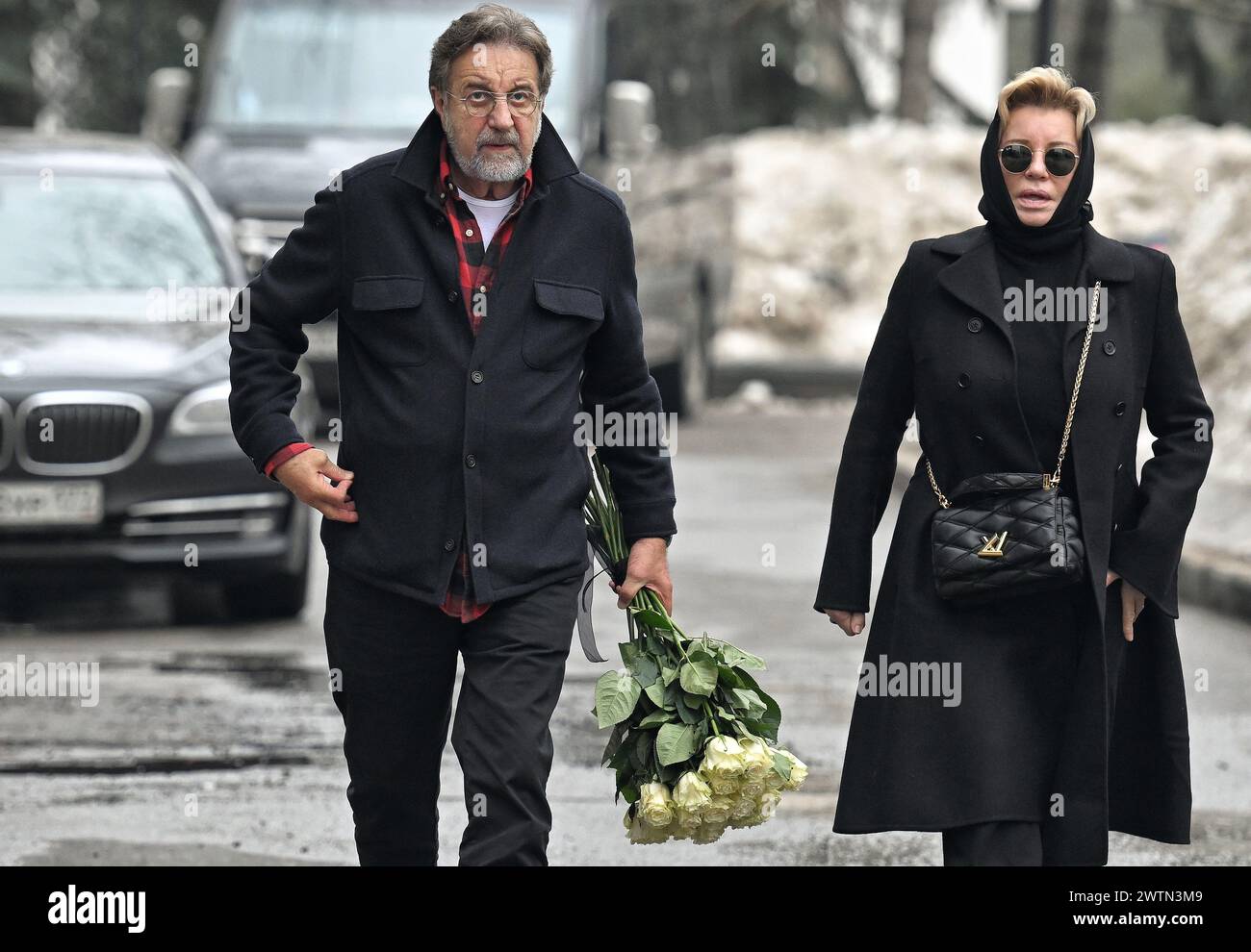 Moscow, Russia. 18th Mar, 2024. Farewell ceremony for the actor ...