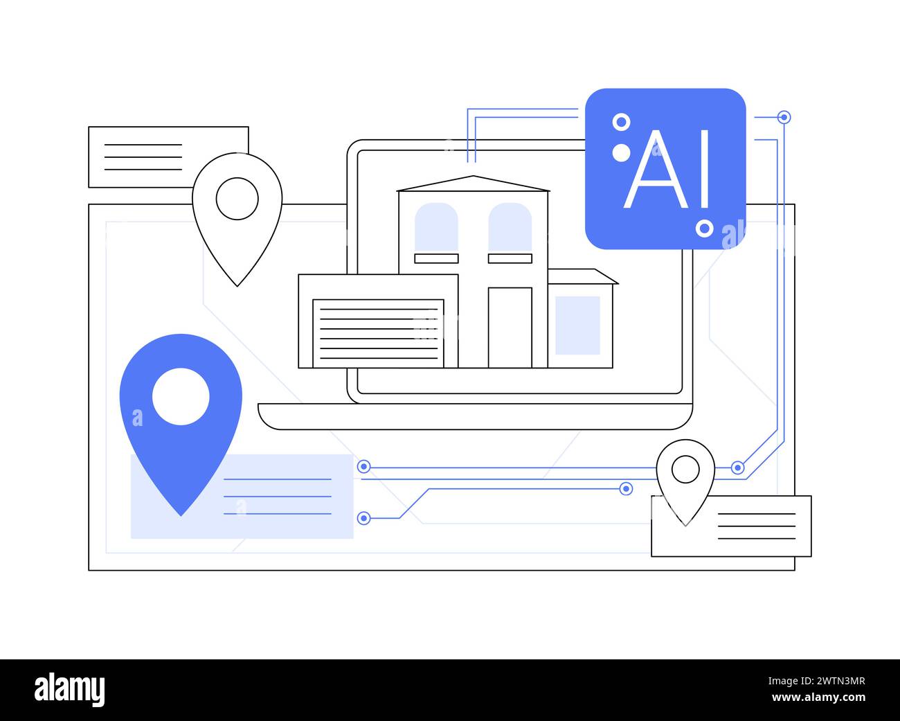 AI-Driven Property Sourcing abstract concept vector illustration Stock ... AI-Driven Property Sourcing abstract concept vector illustration Stock ...
