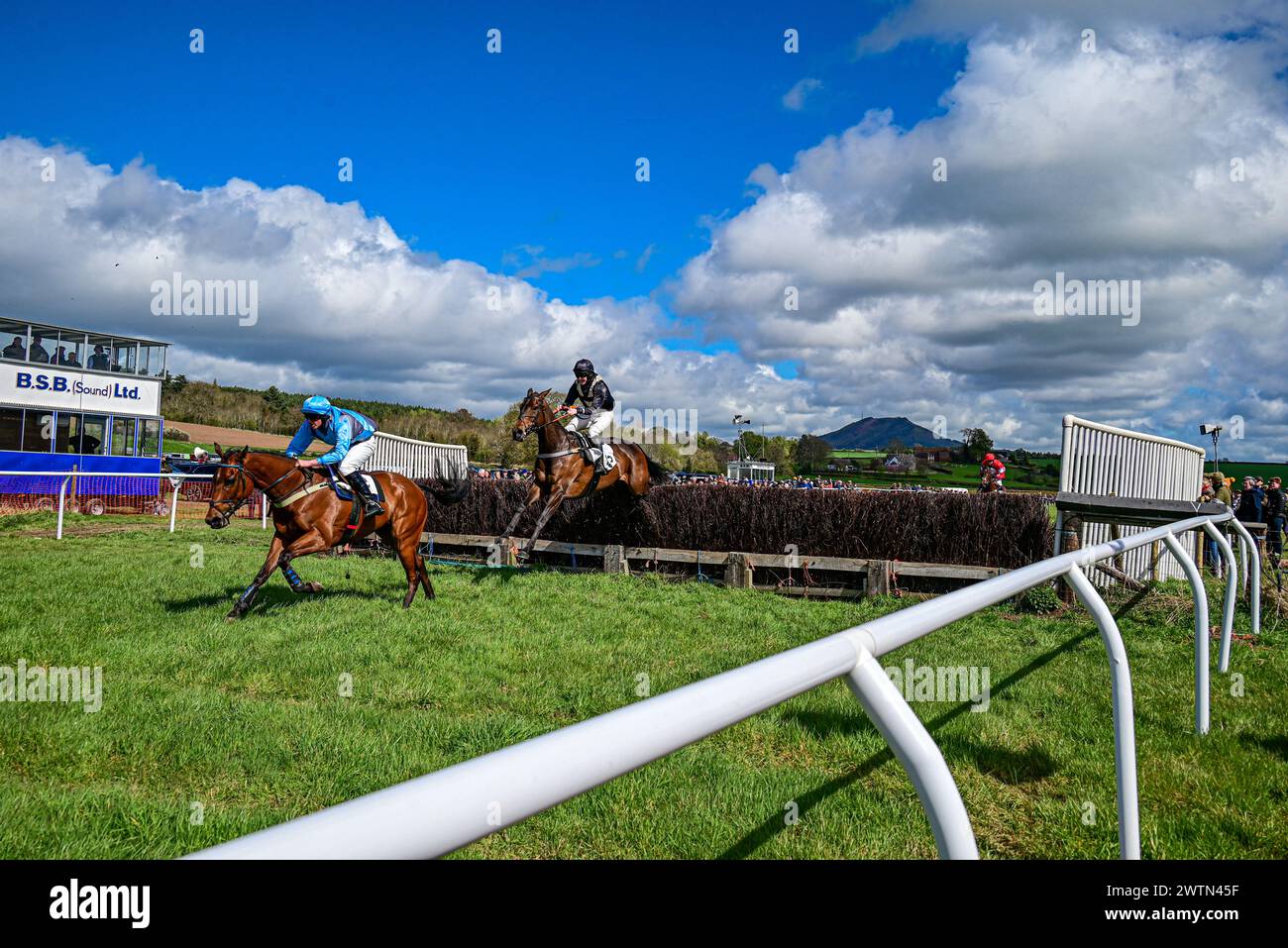 Eyton Races - Point 2 Point Horse Racing Stock Photo - Alamy