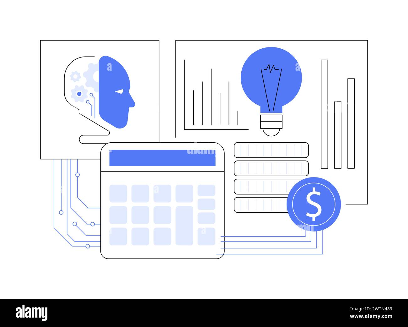 AI-Backed Energy Pricing abstract concept vector illustration Stock ... AI-Backed Energy Pricing abstract concept vector illustration Stock ...