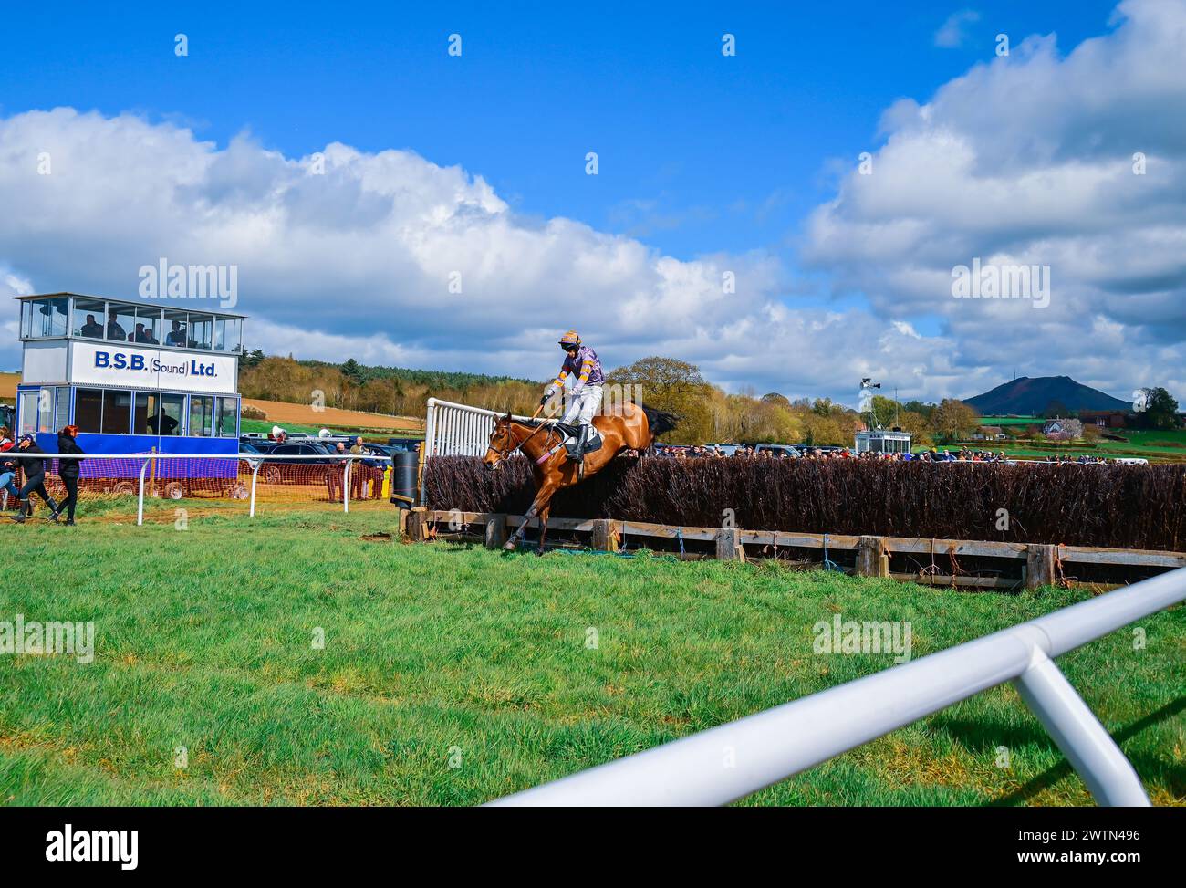 Eyton Races - Point 2 Point Horse Racing Stock Photo - Alamy