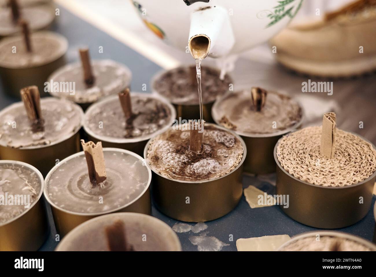 Trench military candles. Made by Ukrainian volunteers for soldiers ...