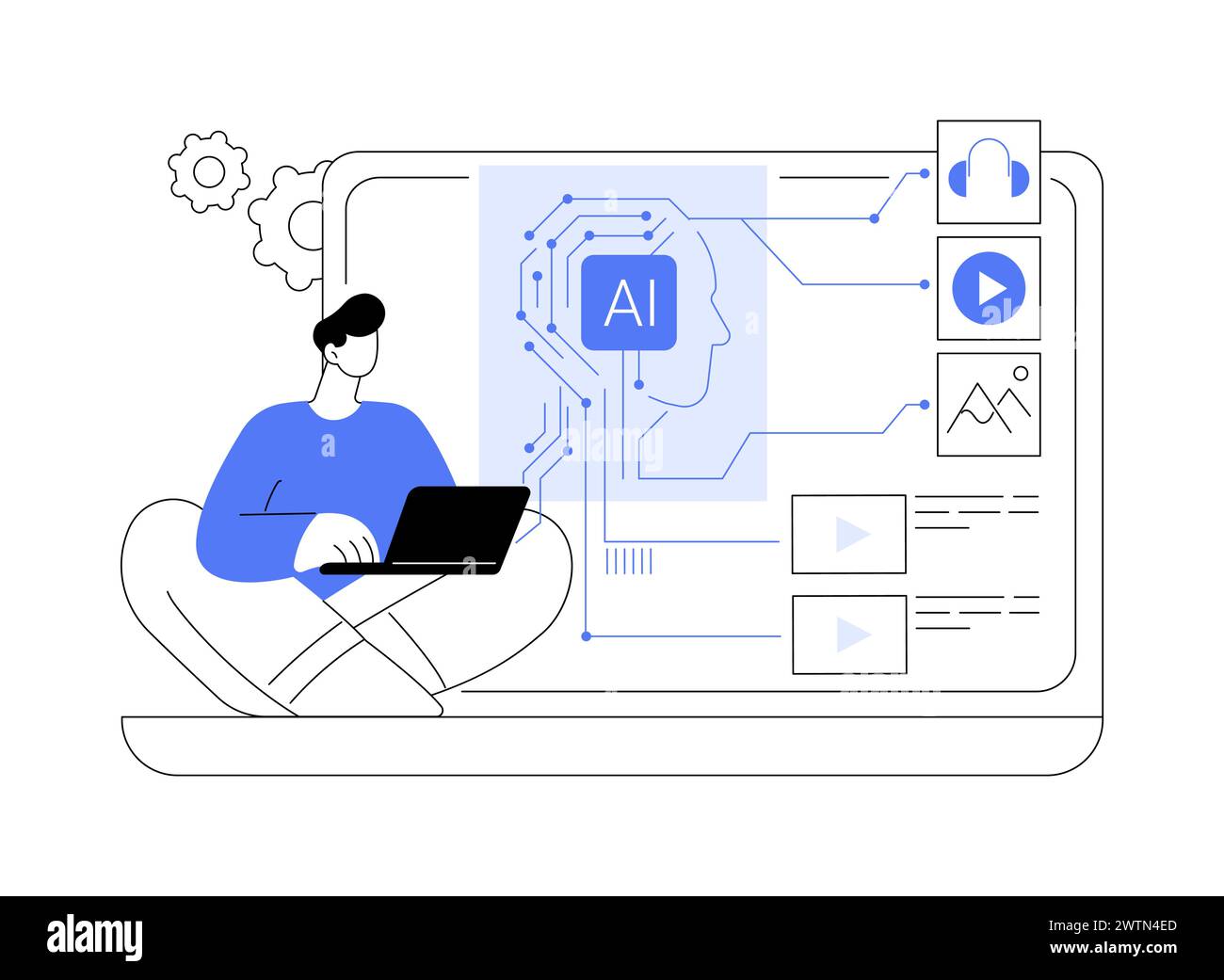 Music production ai Stock Vector Images - Alamy